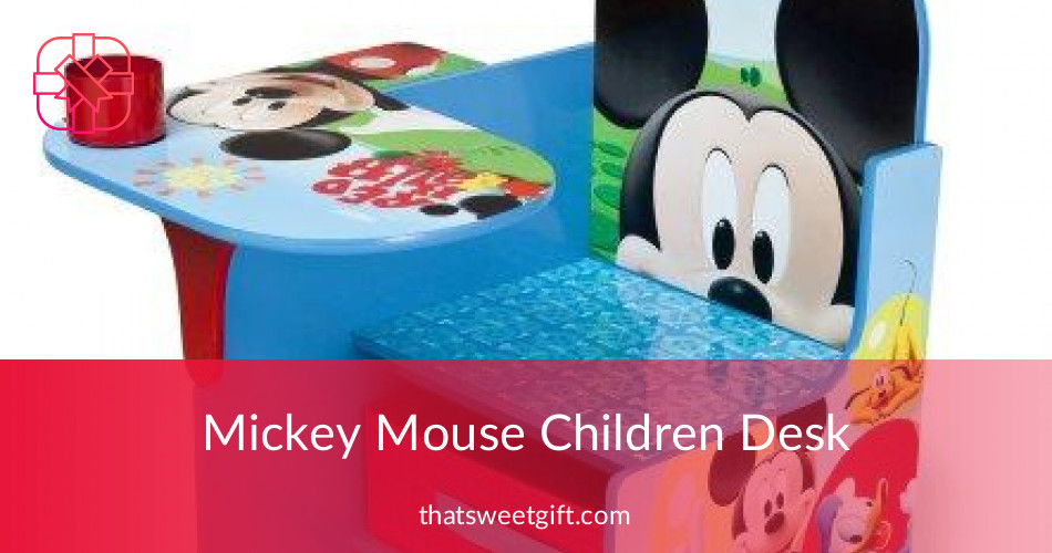 Mickey Mouse Wood Desk - The Perfect First Desk | ThatSweetGift