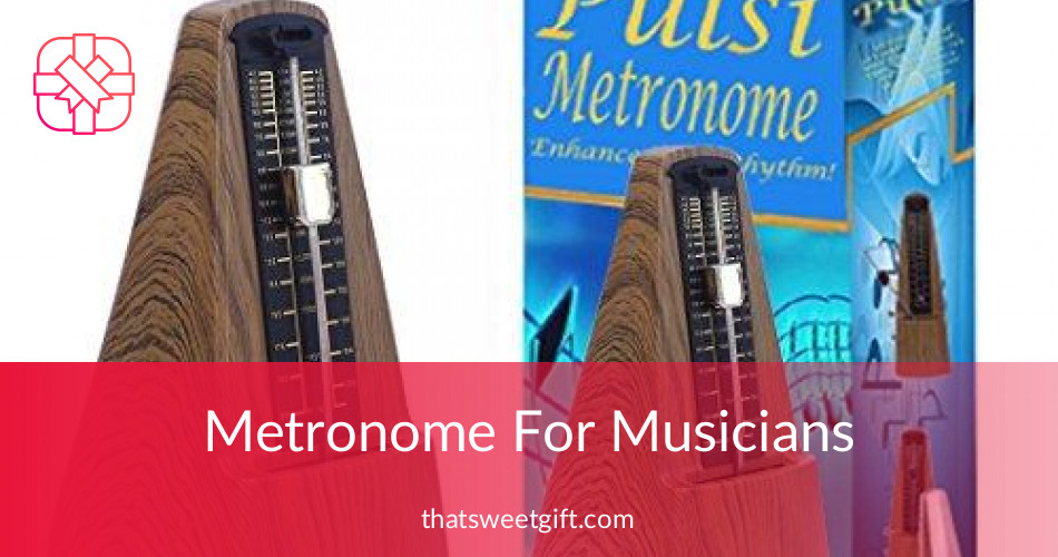 Wooden Metronome With Precision Metal Parts | ThatSweetGift.com