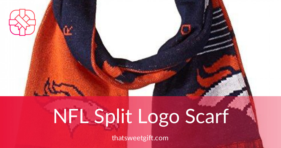 Handmade NFL Split Logo Scarf: Cheer Team Style | ThatSweetGift