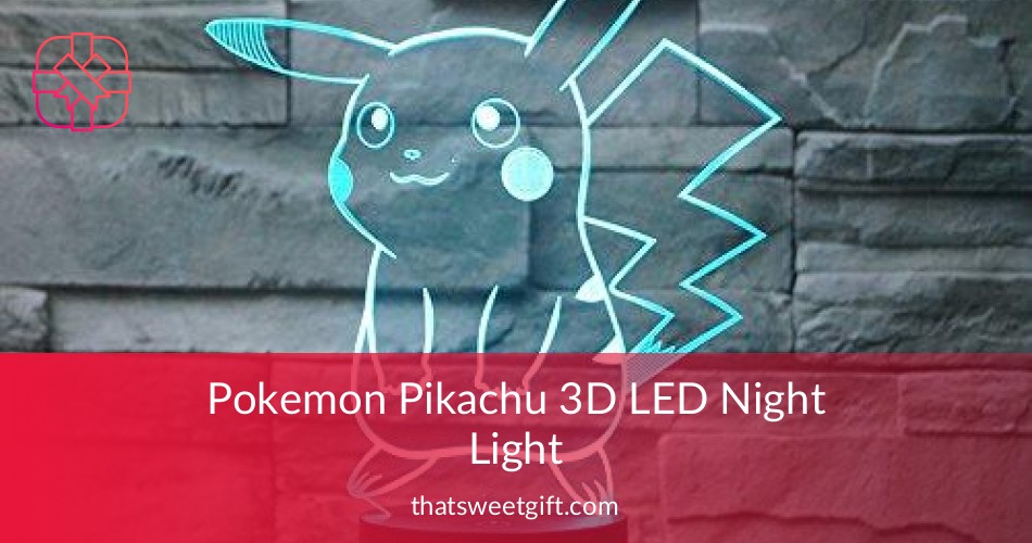 Pokemon Pikachu 3D LED Night Light: 7 Changing Colors | ThatSweetGift