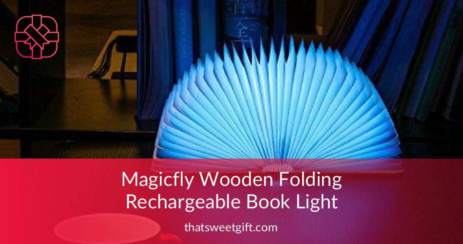 Magicfly Wooden Folding Rechargeable Book Light | ThatSweetGIft