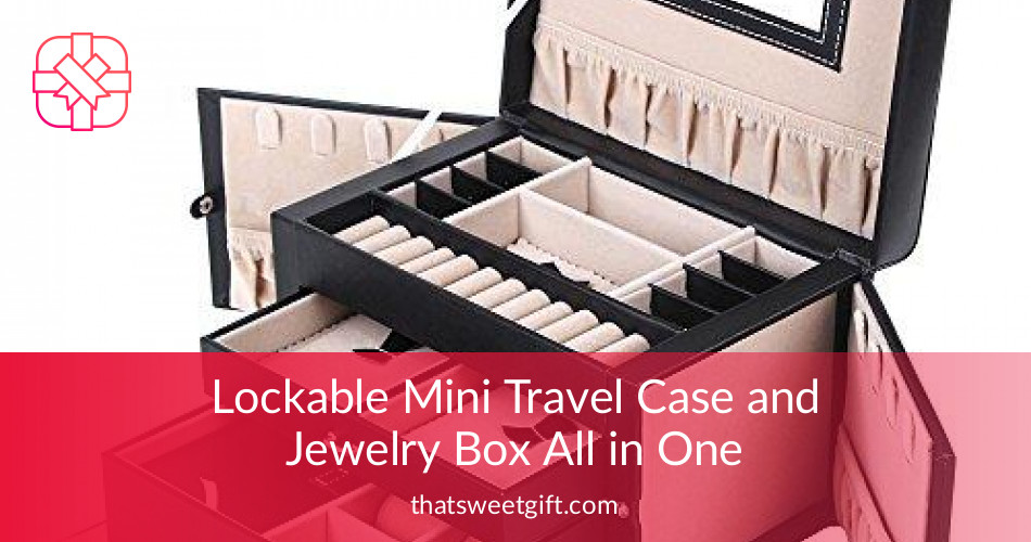 Lockable Mini Travel Case and Jewelry Box All in One | TSG