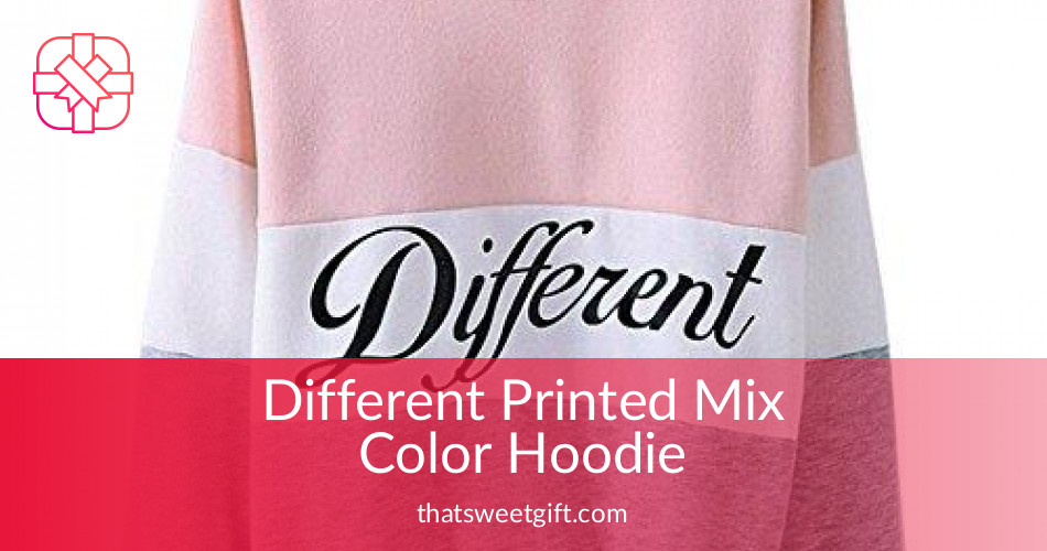 Different Printed Mix Color Hoodie For Girls | ThatSweetGift