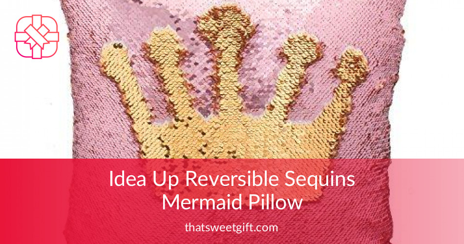 Idea Up Reversible Sequins Mermaid Pillow | ThatSweetGift