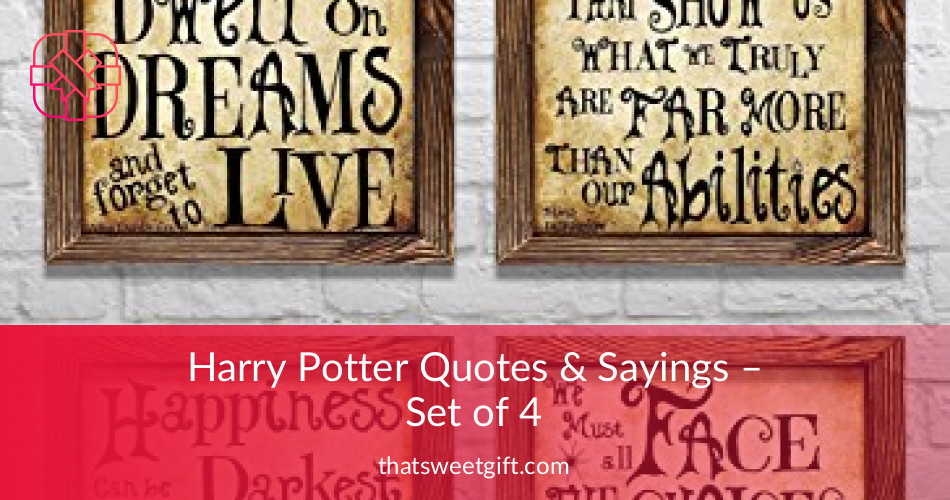 Harry Potter Quotes & Sayings Prints - Set of 4 | ThatSweetGift
