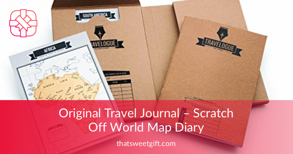 Original Travel Journal – Scratch Off World Map Diary | ThatSweetGift