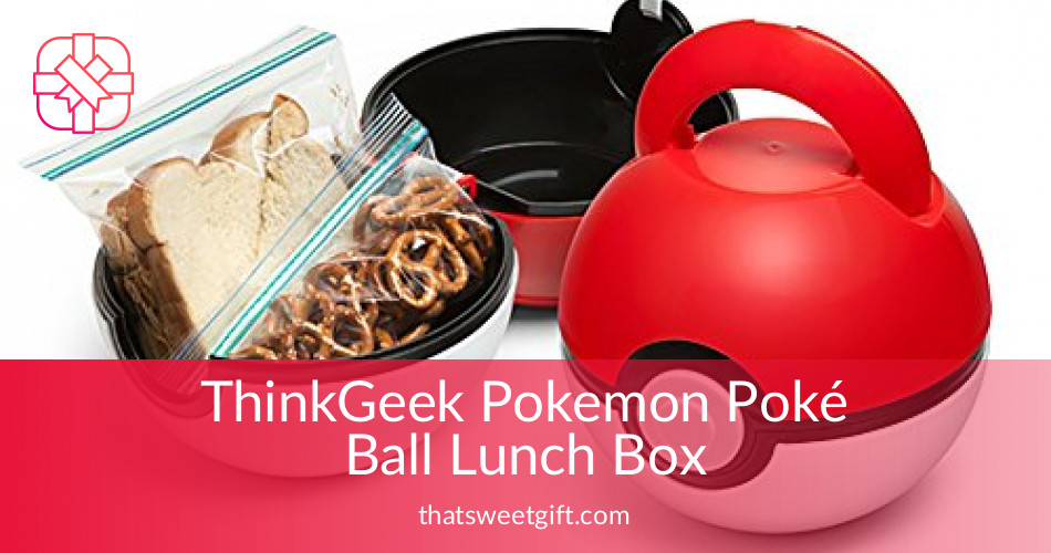 ThinkGeek Pokemon Poké Ball Lunch Box | ThatSweetGift
