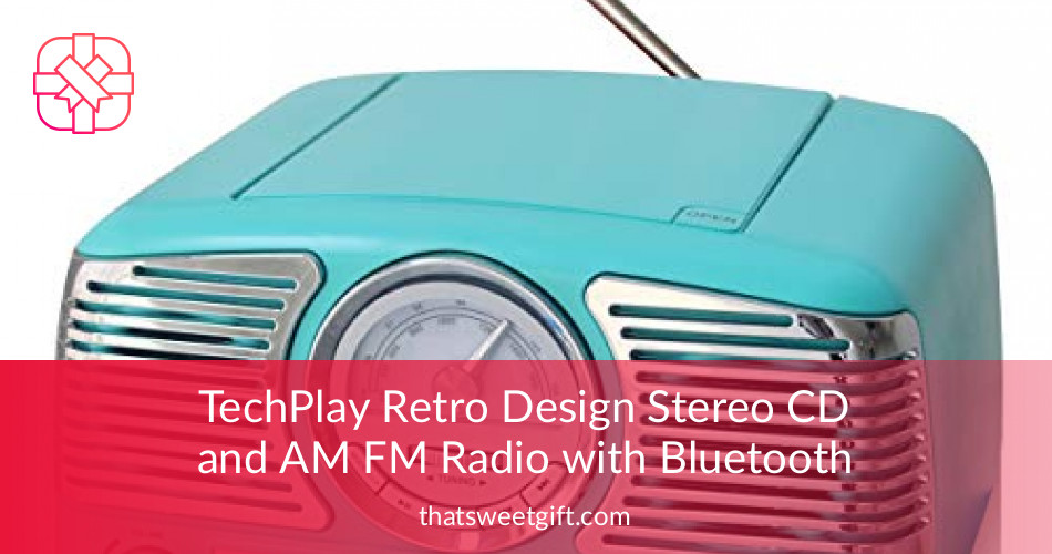 TechPlay Retro Design Stereo CD/Radio with Bluetooth | ThatSweetGift