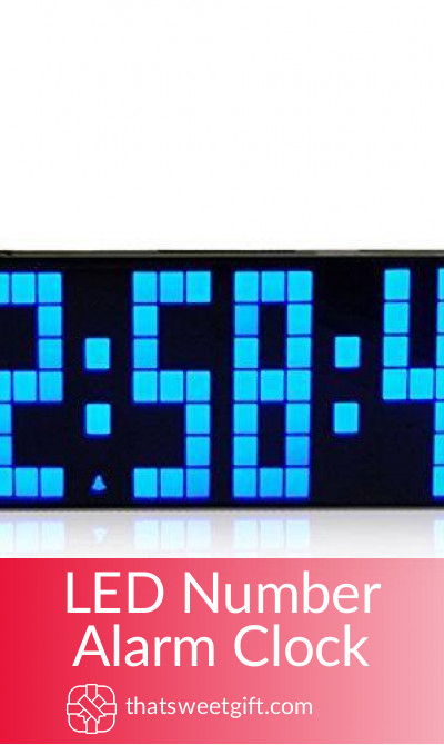 LED Number Alarm Clock: Waking Up Can be Fun | ThatSweetGift