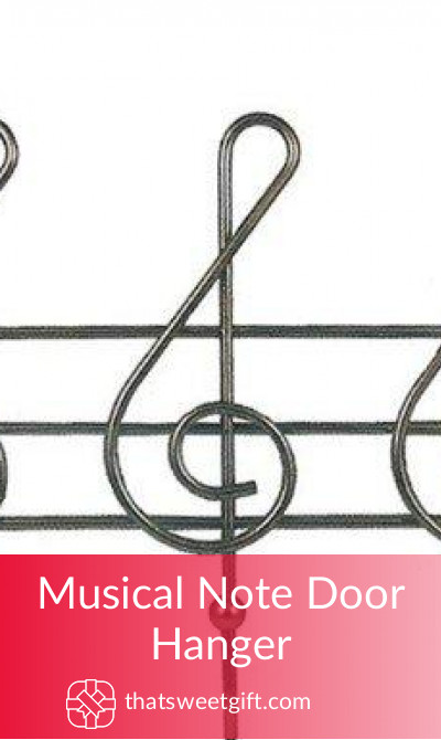 Musical Note Door Hanger with Three Hooks | ThatSweetGift