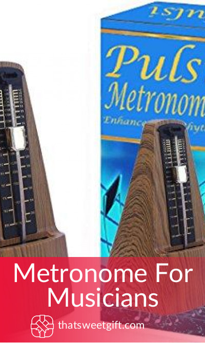 Wooden Metronome With Precision Metal Parts | ThatSweetGift.com