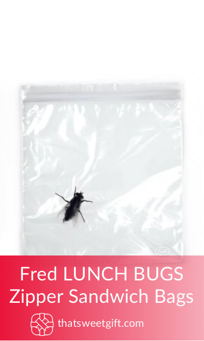 Fred LUNCH BUGS Zipper Sandwich Bags: Reusable | ThatSweetGift