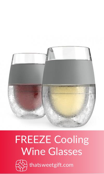 FREEZE Cooling Wine Glasses: Keep Your Wine Cold | ThatSweetGift