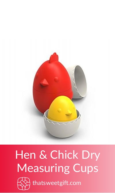 Hen & Chick Dry Measuring Cups: Kitchen Fun! | ThatSweetGift