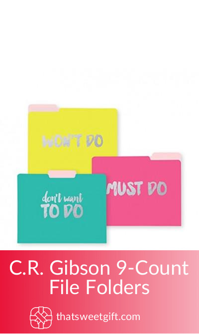 C.R. Gibson 9-Count Original File Folders | ThatSweetGift