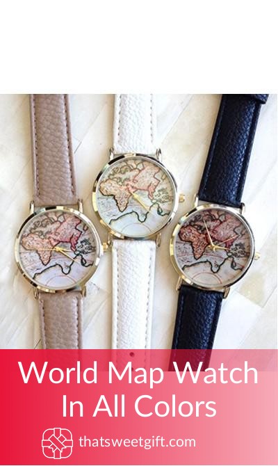 World Map Watch In All Colors FOr both Boyz and Girlz ⎮ ThatSweetGift