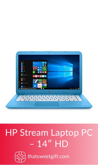 HP Stream Laptop PC - 14" HD Intel Celeron In Blue | ThatSweetGift