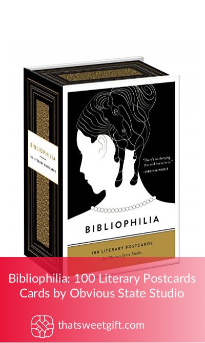 Bibliophilia: 100 Literary Postcards Cards by Obvious State Studio