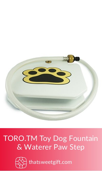 TORO.TM Toy Dog Fountain & Waterer Paw Step | ThatSweetGift