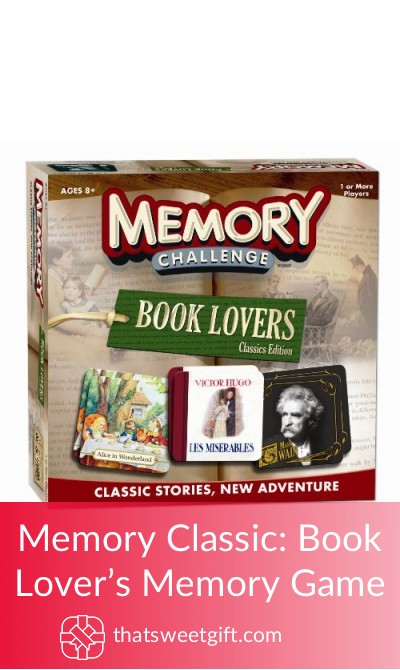 Memory Classic: Book Lover's Memory Game | Thatsweetgift