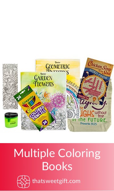 Multiple Coloring Books for Adults - Gift Idea! | ThatSweetGift