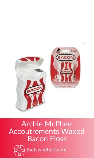 Archie McPhee Accoutrements Waxed Bacon Floss | Thatsweetgift
