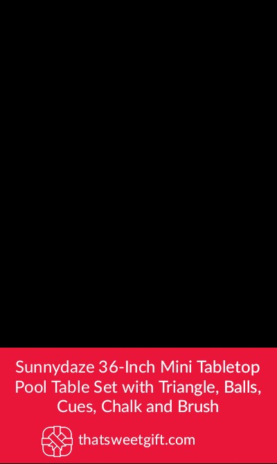 Sunnydaze 36-Inch Mini Tabletop Pool Table Set | ThatSweetGift